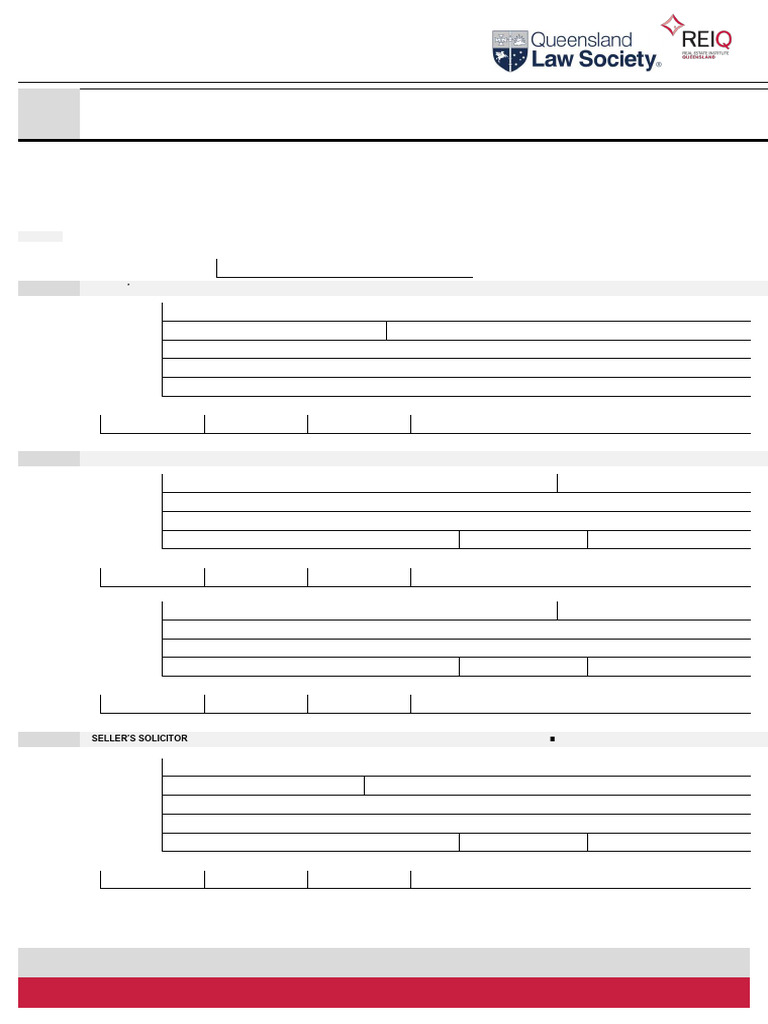 REIQ Contract for Houses and Land | PDF | Cheque | Taxes