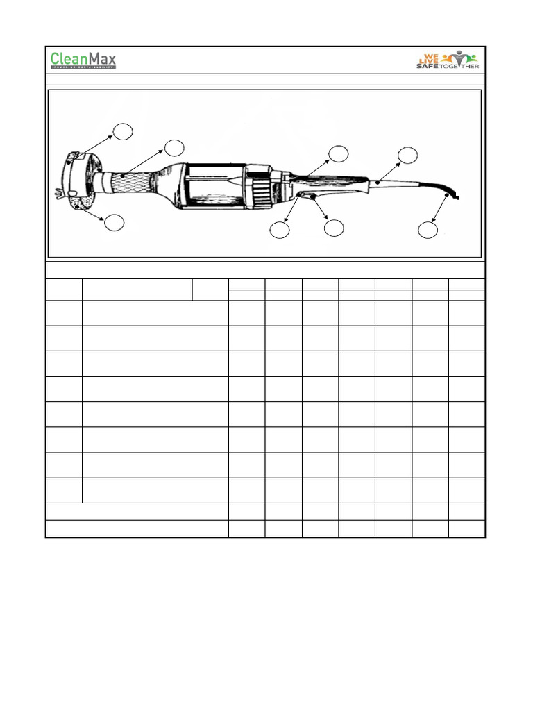 Check List For Portable Grinding Machine | PDF