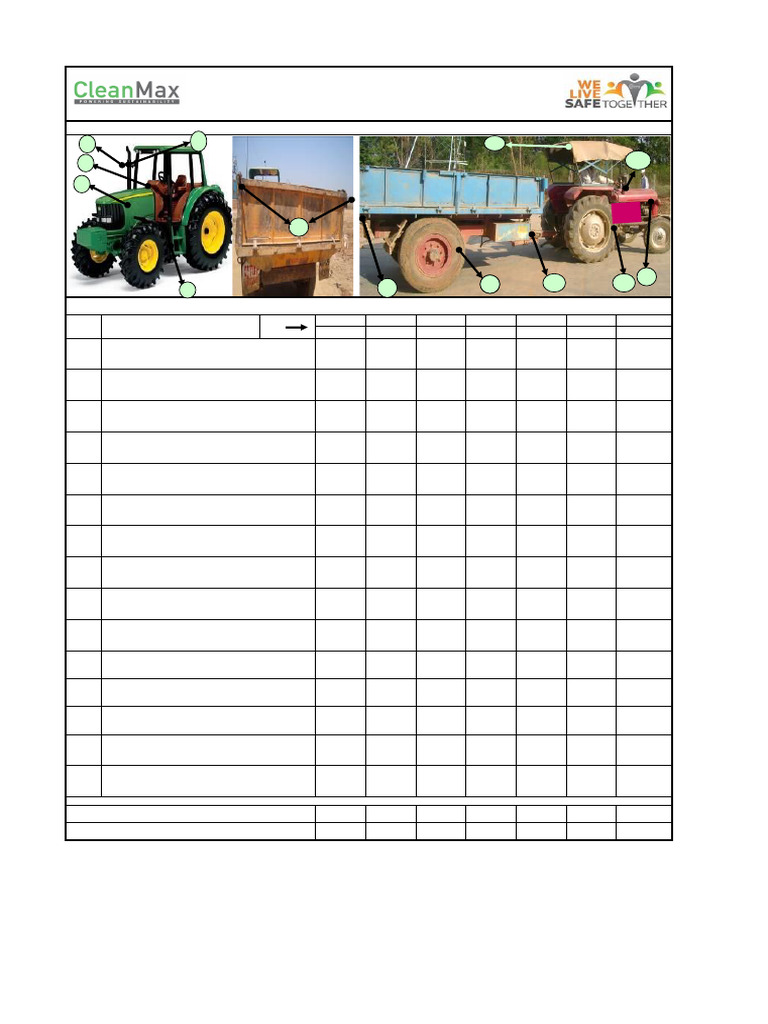 Check List For Tractor | PDF