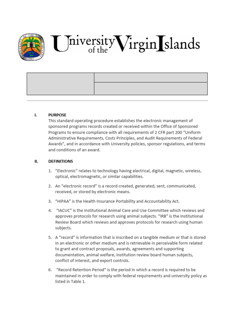 SOP - Electronic Records Management | PDF | Records Management
