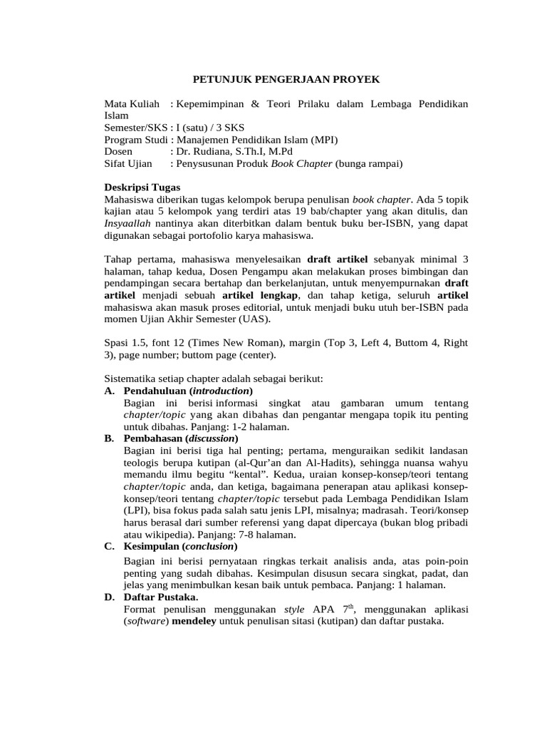 Anatomi Chpater Buku Bunga Rampai - MPI 2024 | PDF