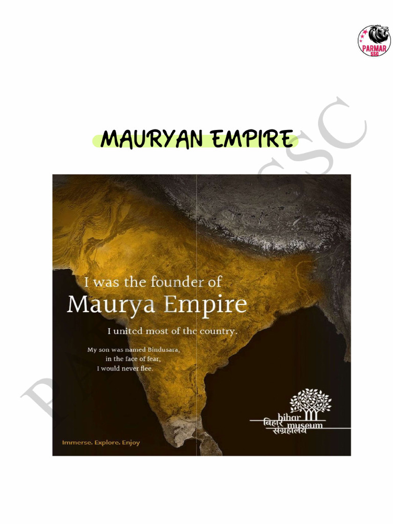 Mauryan Empire - 250722 - 123326 | PDF