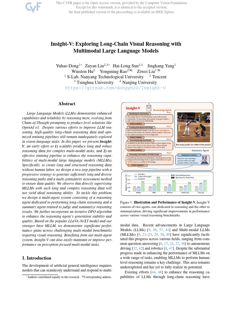 CVPR2025 - Insight-V - Exploring Long-Chain Visual Reasoning With Multimodal Large Language ...