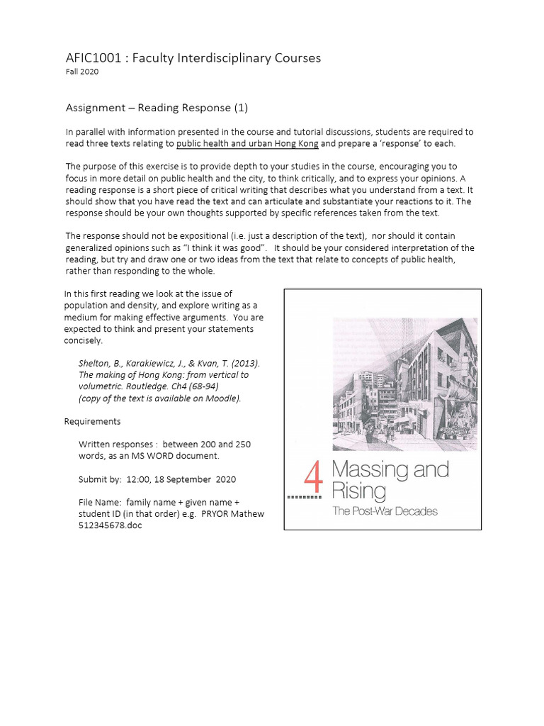 Assignment (1) Reading Response - Brief | PDF | Accuracy And Precision ...