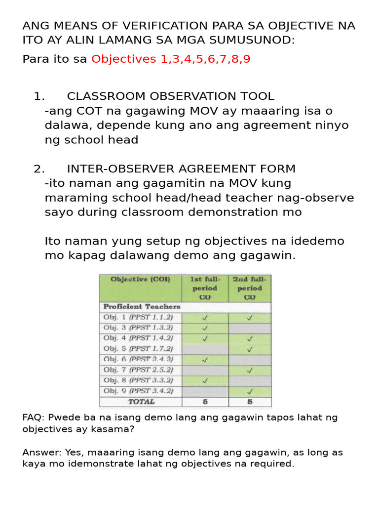 Mov-Objective 1 | PDF