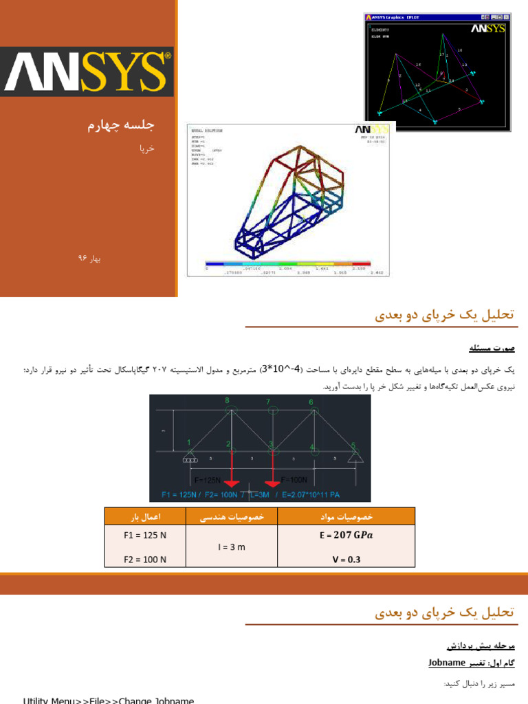 3 - Ansys - Truss | PDF