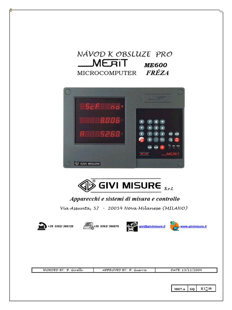 M027 Me600 Cec FR | PDF