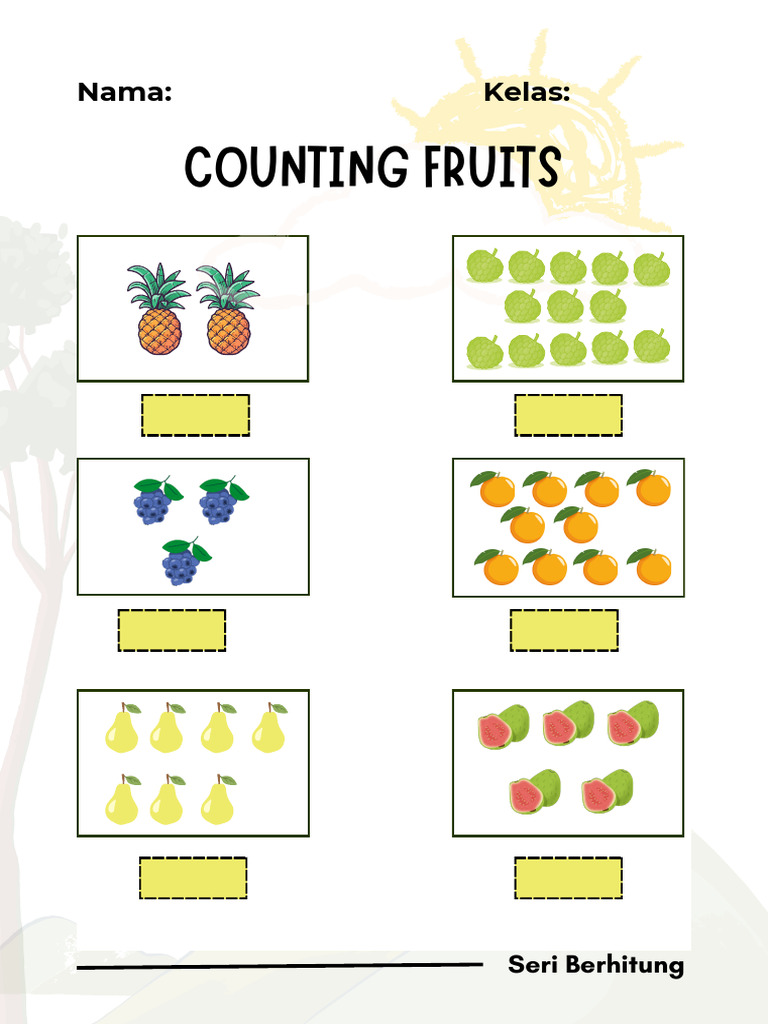 Worksheet Berhitung untuk Anak TK | PDF