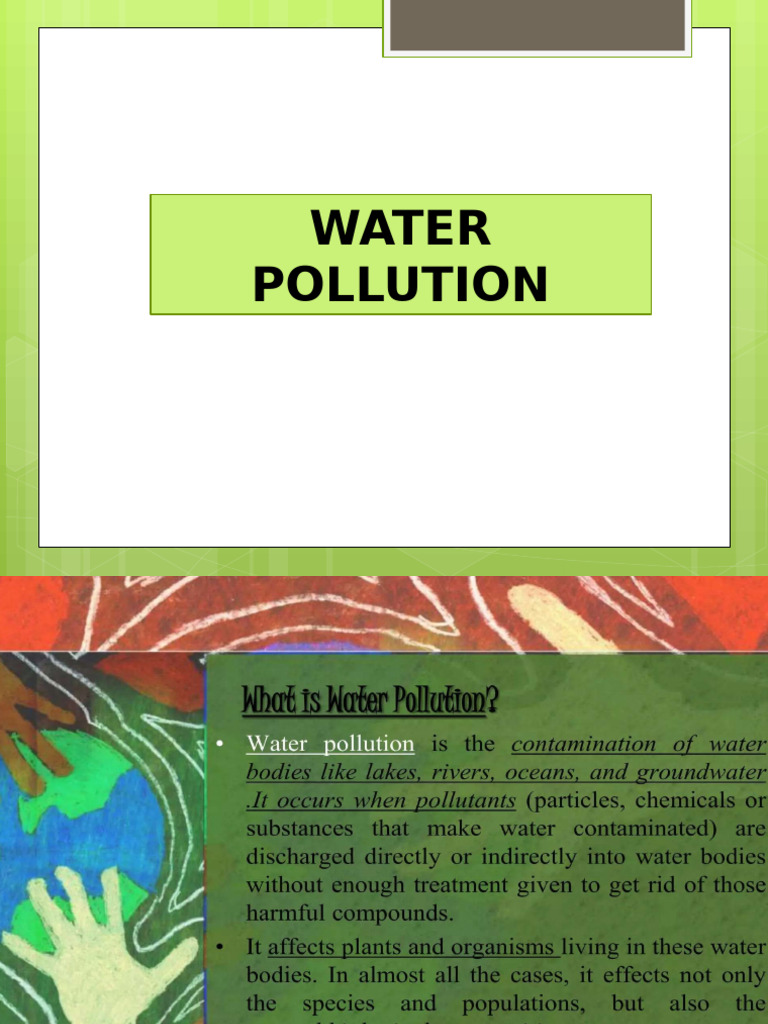 Week 4-Water Pollution | PDF
