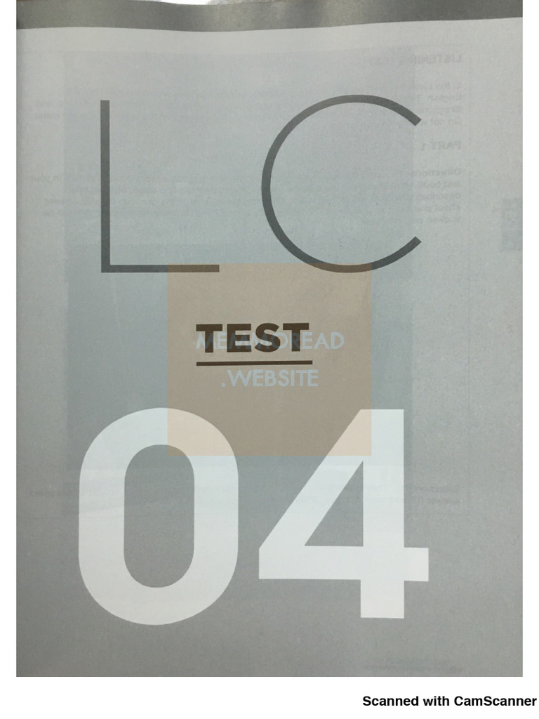 Toeic New Format LC 4 20181 | PDF