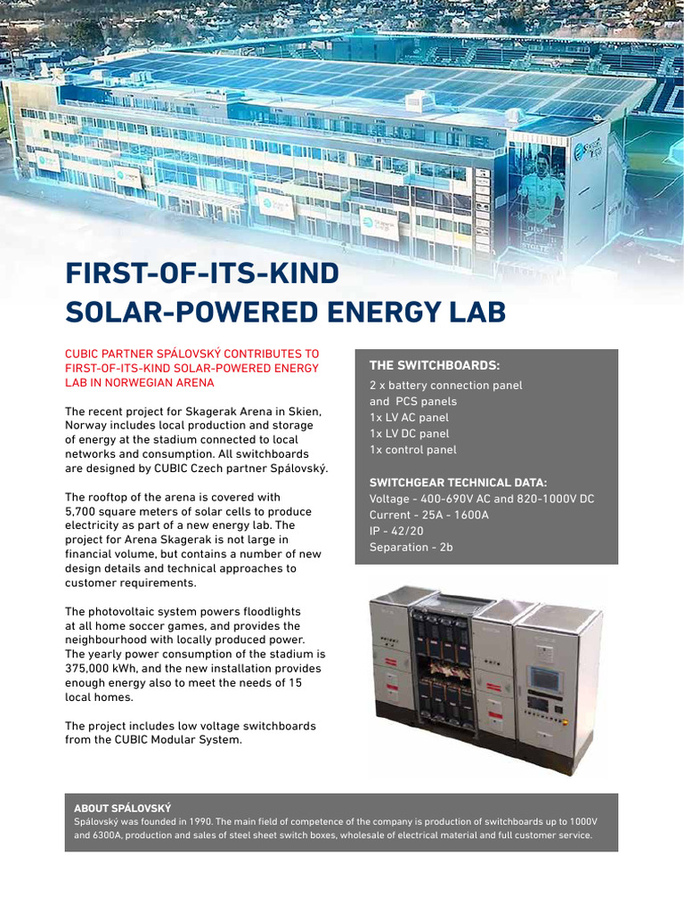 Switchboards For Solar-Powered Energy Lab | PDF