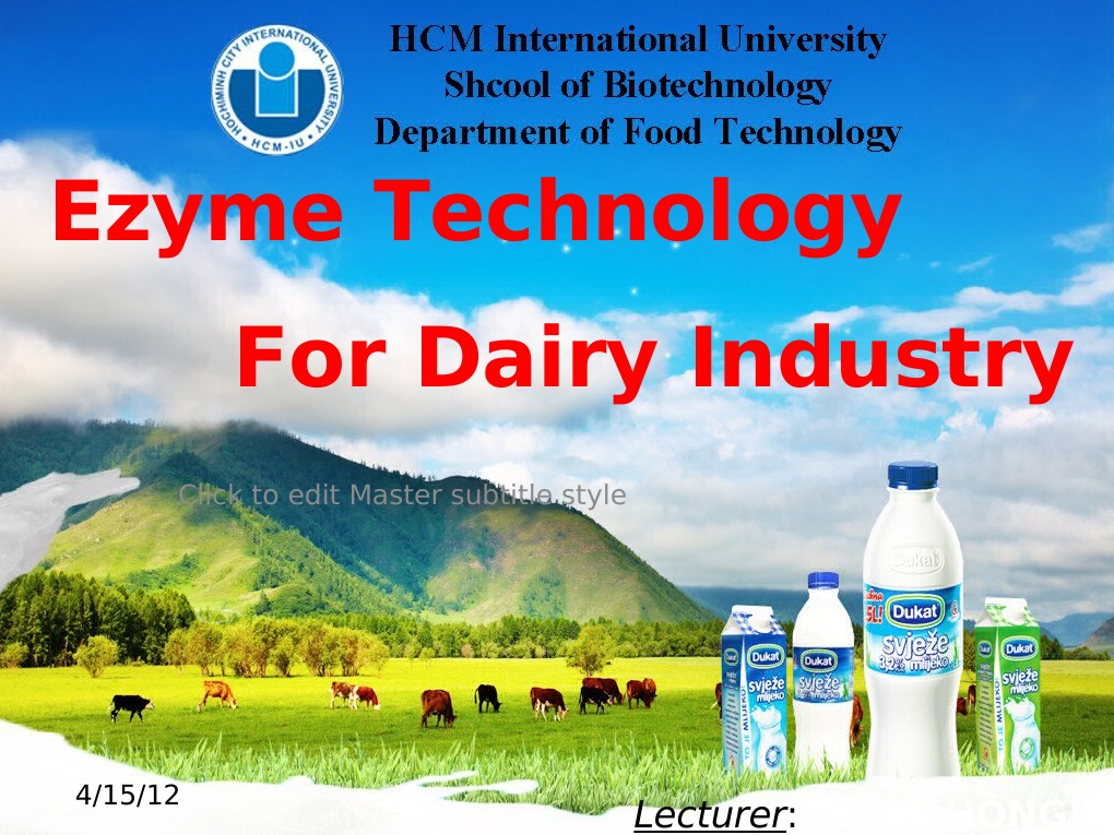 Enzyme Technology in Dairy Production | PDF | Protease | Cheese