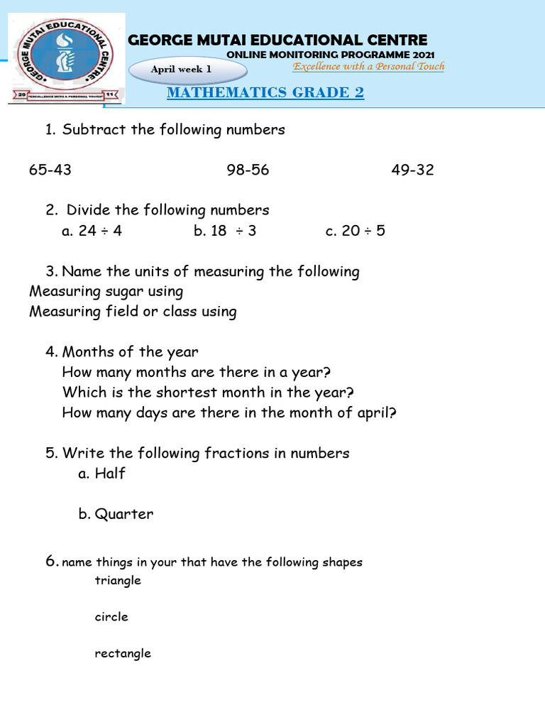 Grade 2 Math | PDF