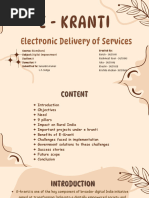 E Kranti Presentation | PDF