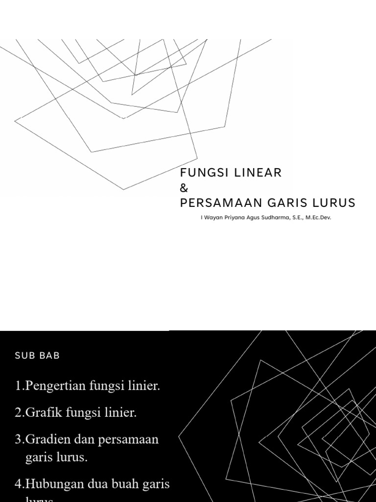 Rumus dan Karakteristik Fungsi Linear | PDF