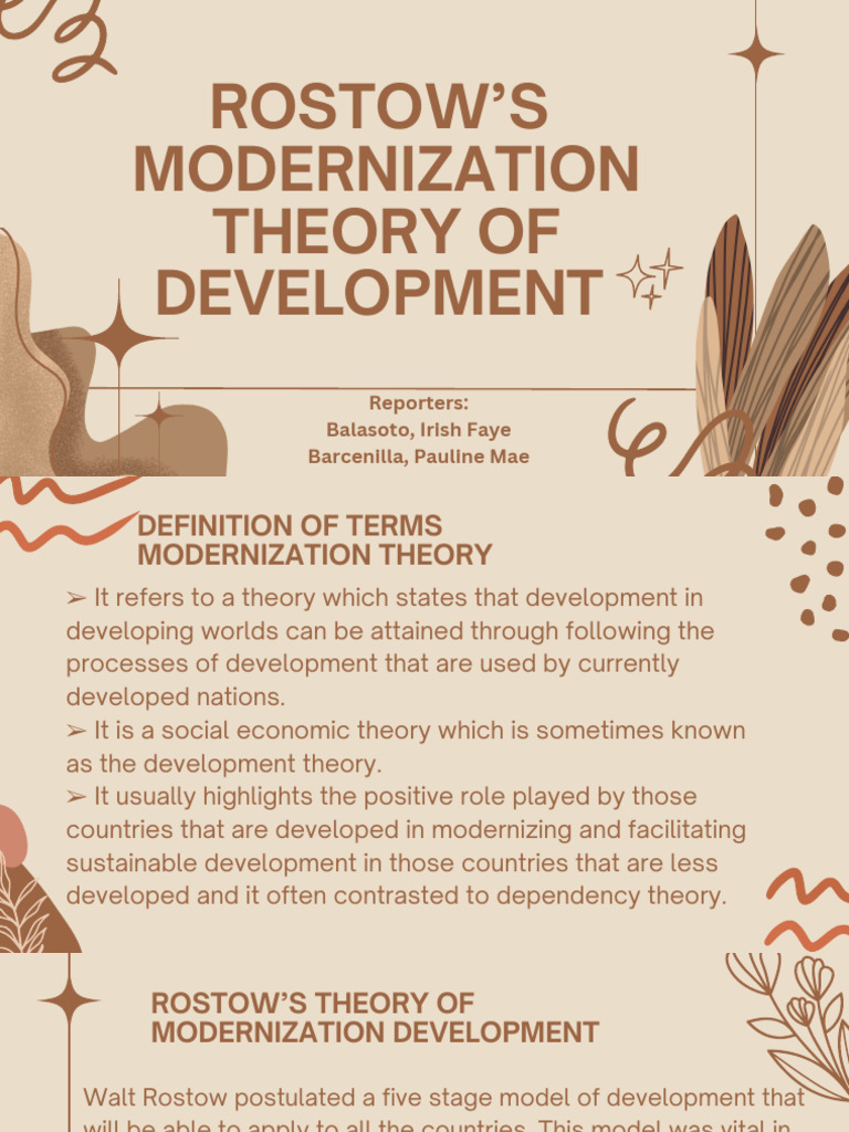 Rostows Modernization Theory | PDF | Modernization Theory | Theory