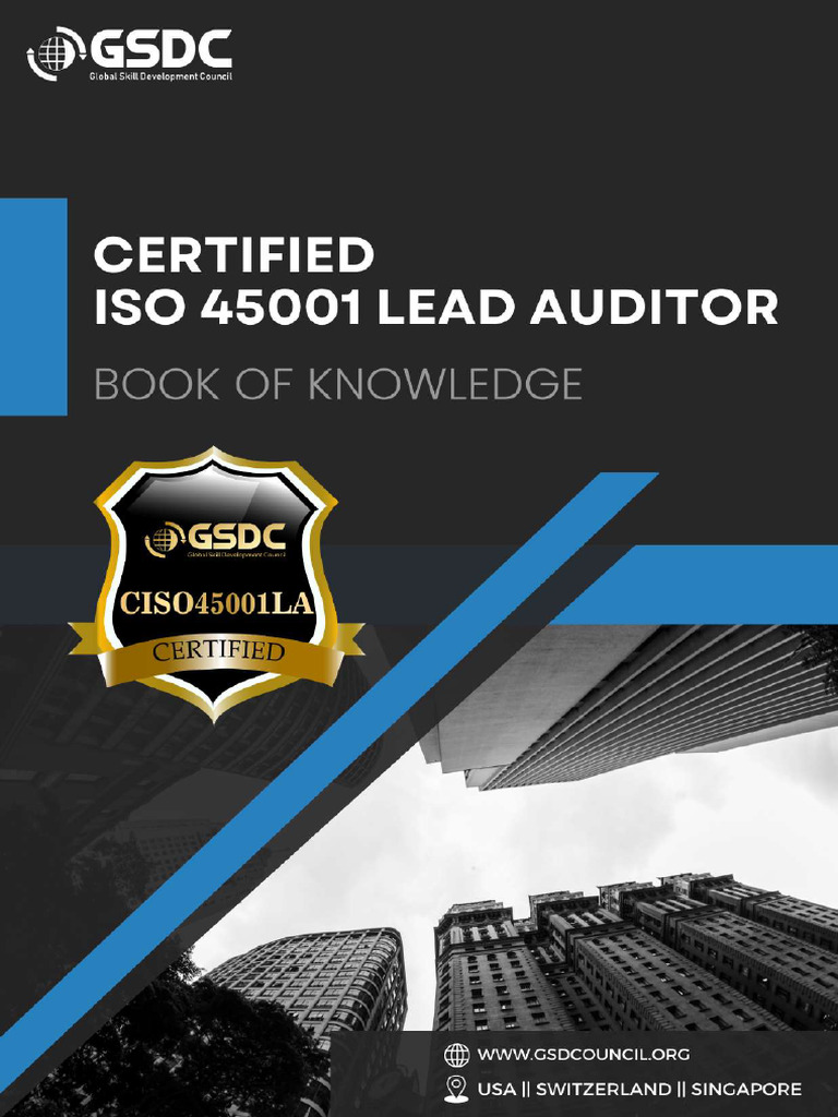 Certified ISO 45001 Lead Auditor BOK | PDF | Audit | Occupational ...