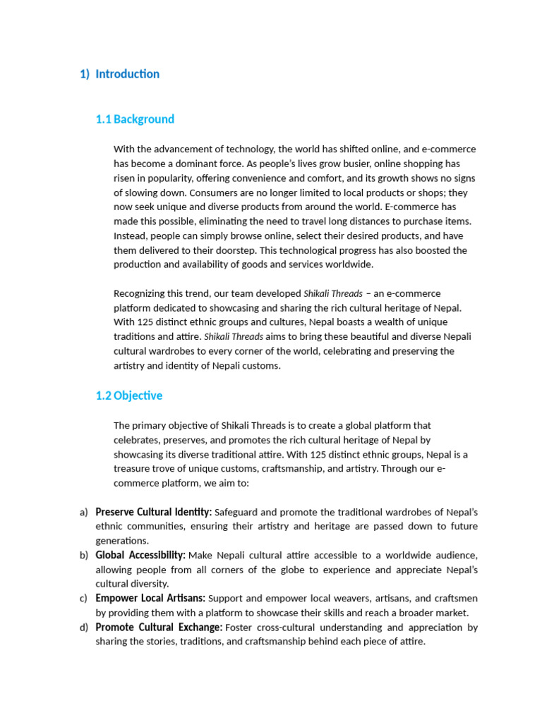 E-Commerce Project Report | PDF | Model–View–Controller | Software Engineering
