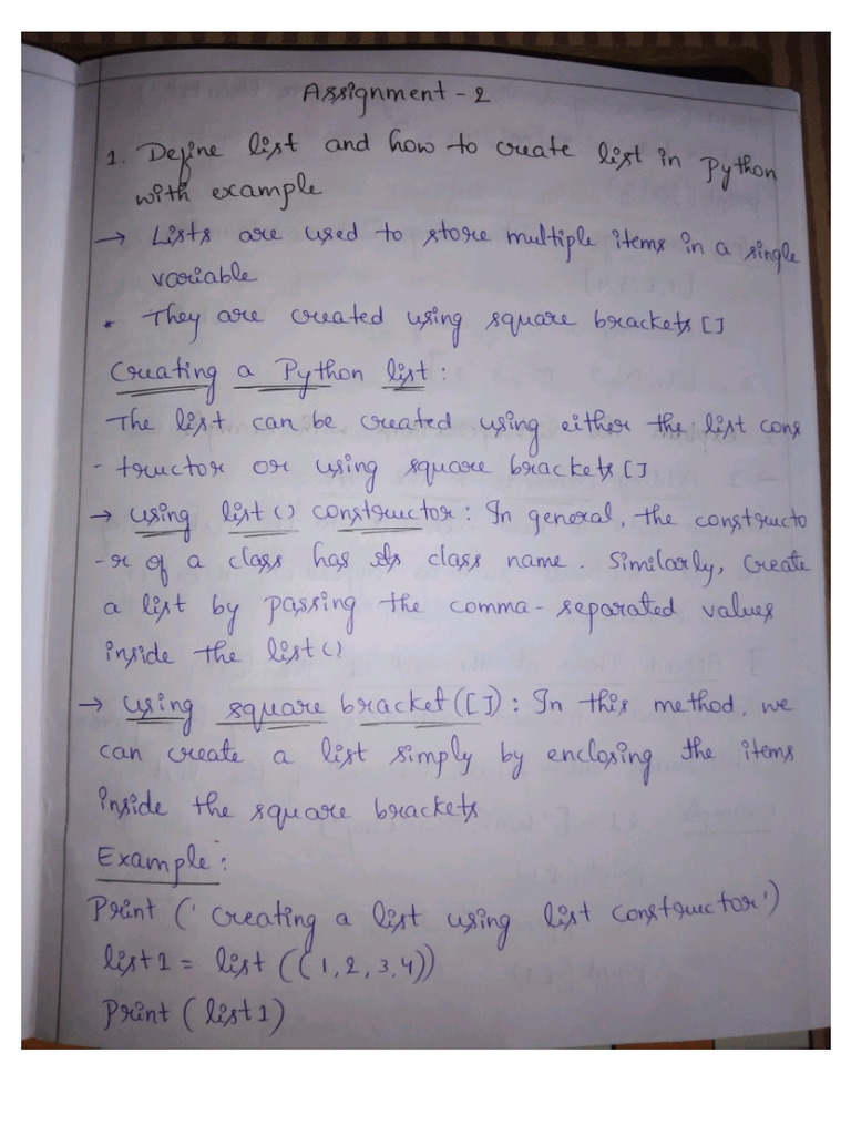 Python Assignment 2 | PDF