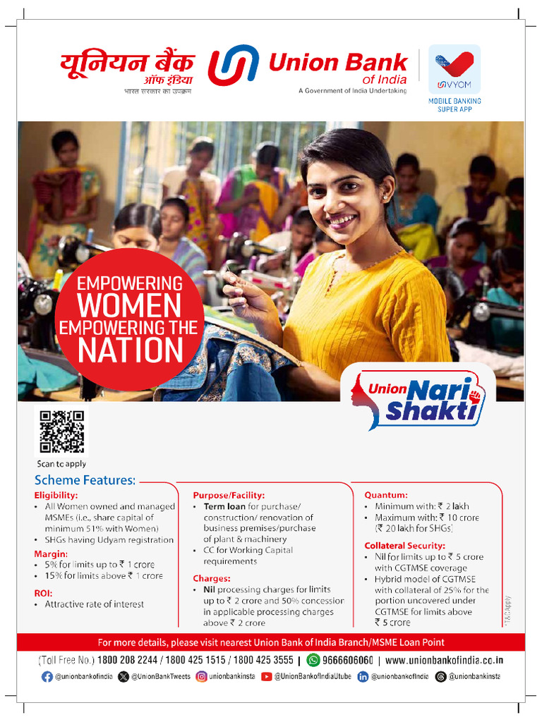 Union Nari Shakti Leaflet A4 Eng-C2C-Lowress | PDF