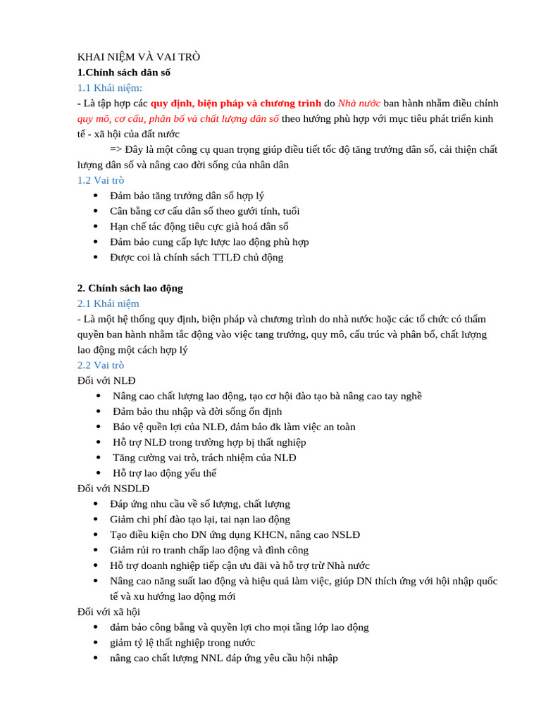 KHAI NIỆM VÀ VAI TRÒ | PDF