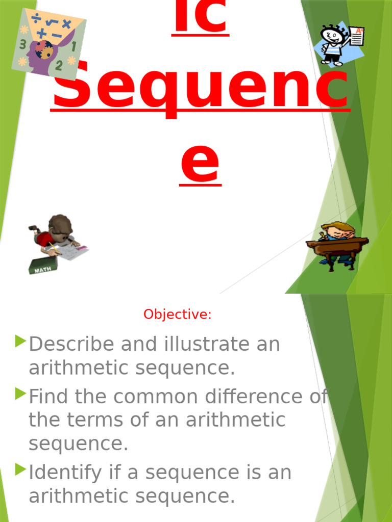 G10 Math Q1 - Week 1 - 2-Arithmetic-Sequence-Ppt (Autosaved) | PDF | Sequence | Chess Theory