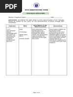 NCOI Annotations Form For Teacher IV Applicant | PDF | Learning ...