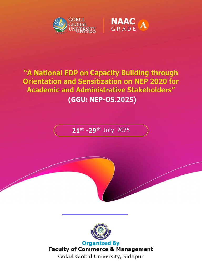 FDP Brochure On NEP | PDF
