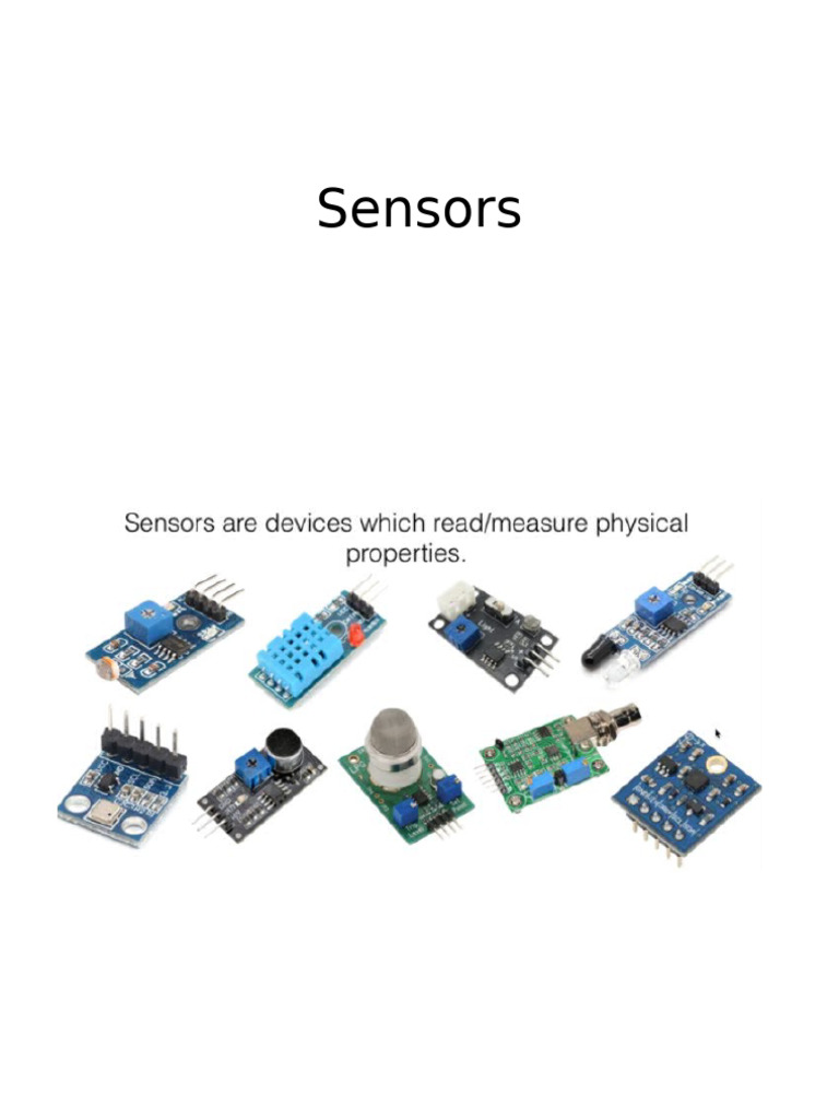 Chapter 3 Sensors | PDF