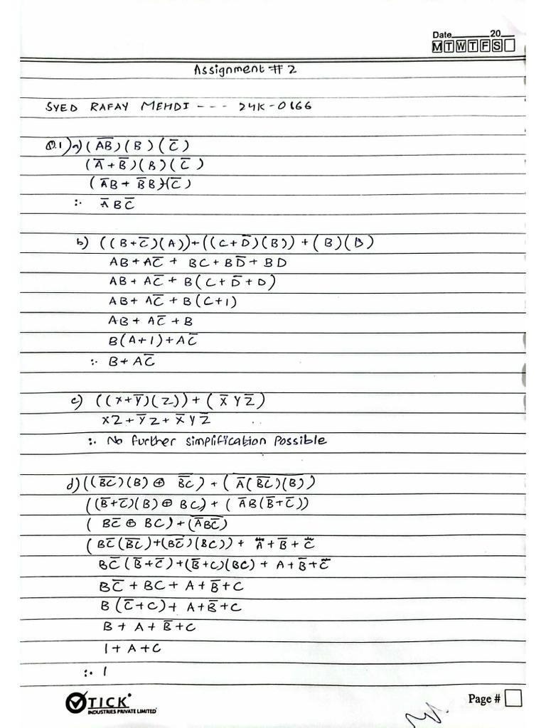 DLD Assignment2 | PDF