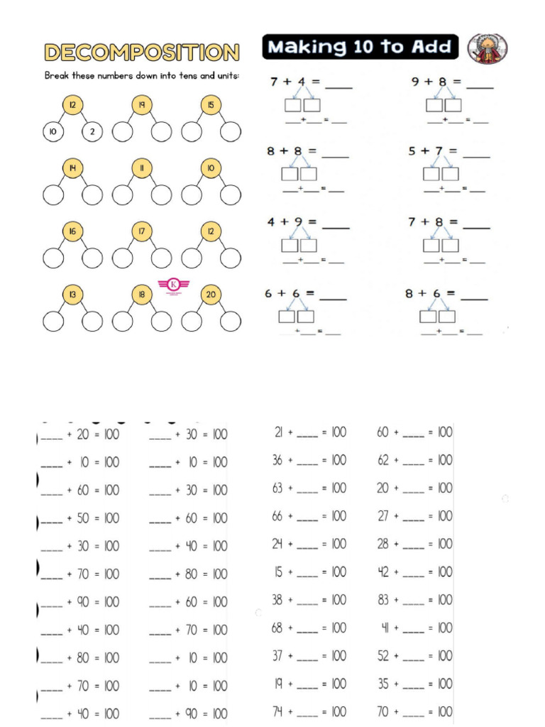 p1 Making Tens To Add | PDF