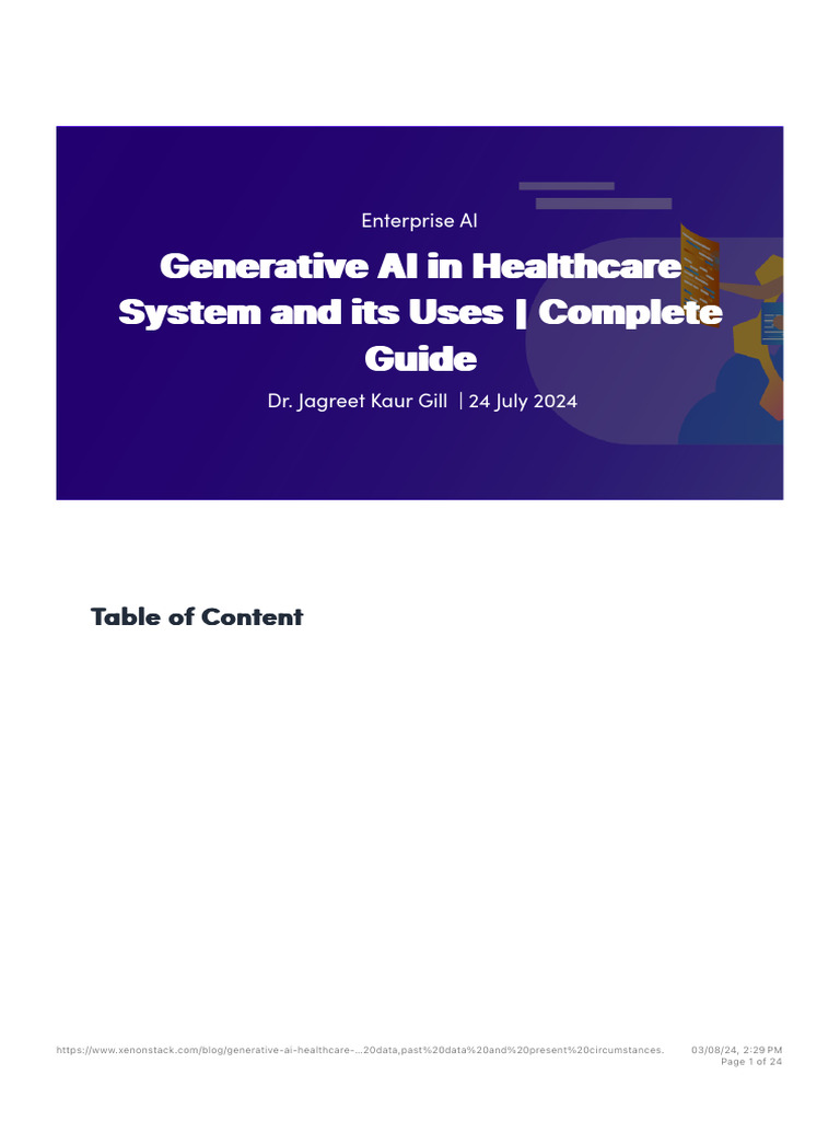Generative AI Transforming Healthcare | PDF | Personalized Medicine ...