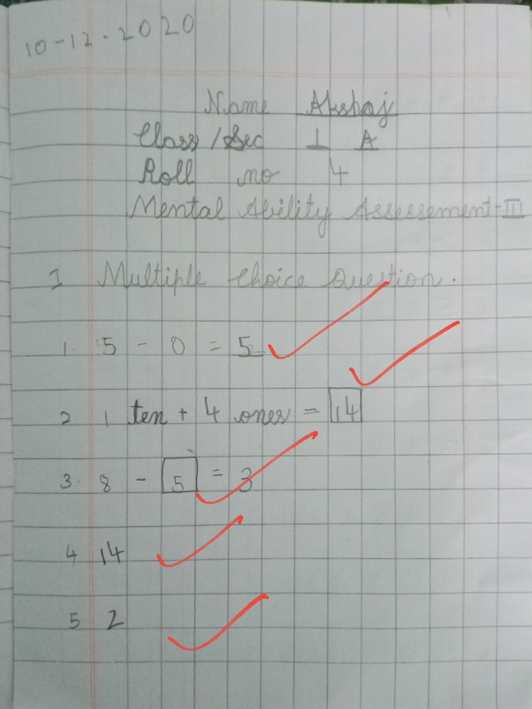 Akshaj 1a-4 Maths Mental Ability | PDF