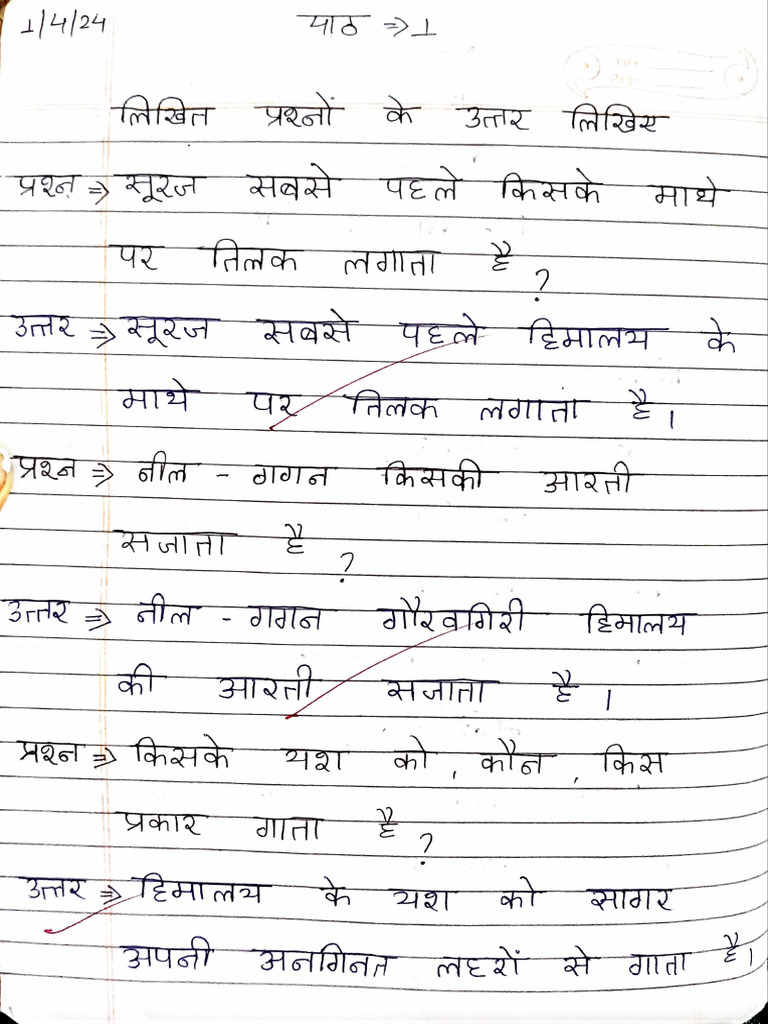 Class 5 Hindi | PDF