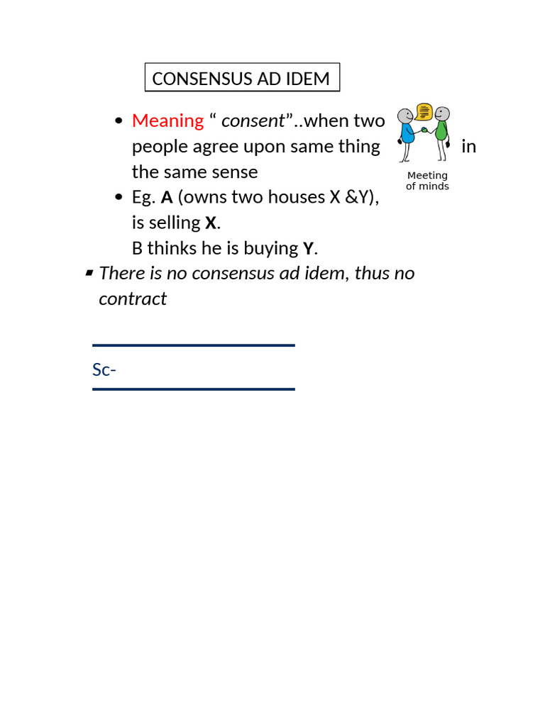 Consensus Ad Idem | PDF