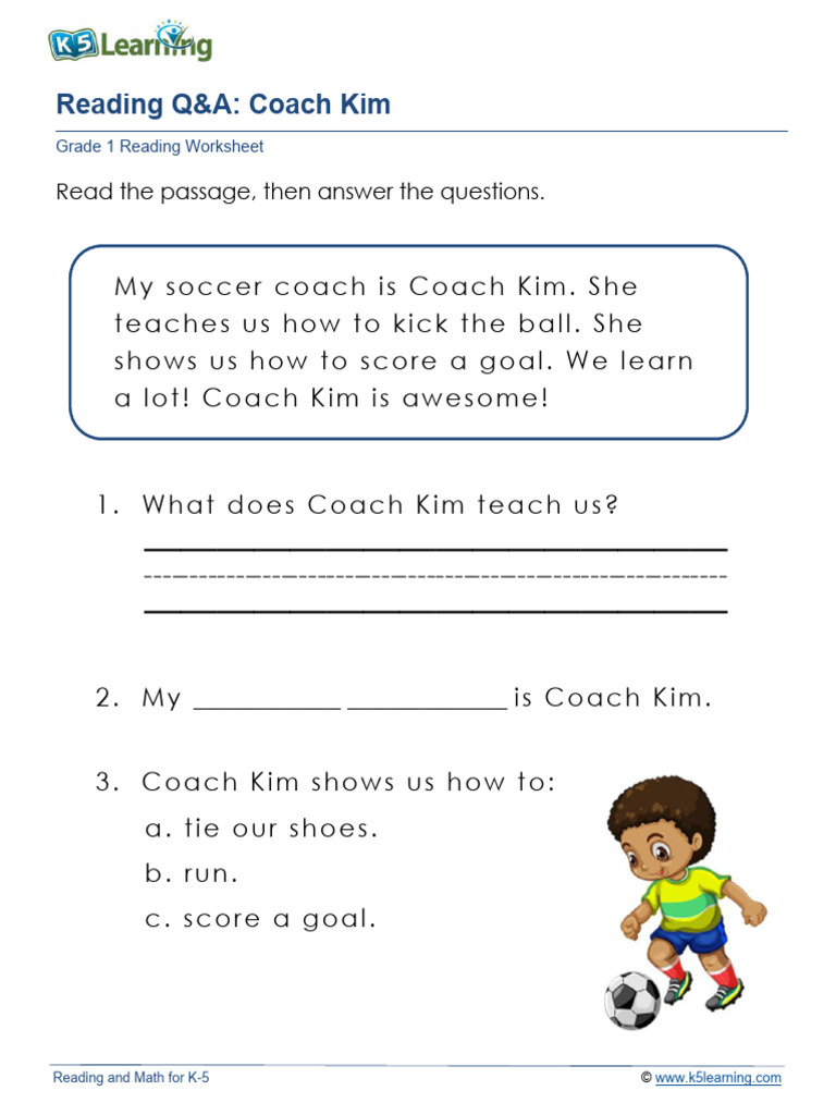 Grade 1 Text Question Answer A | PDF