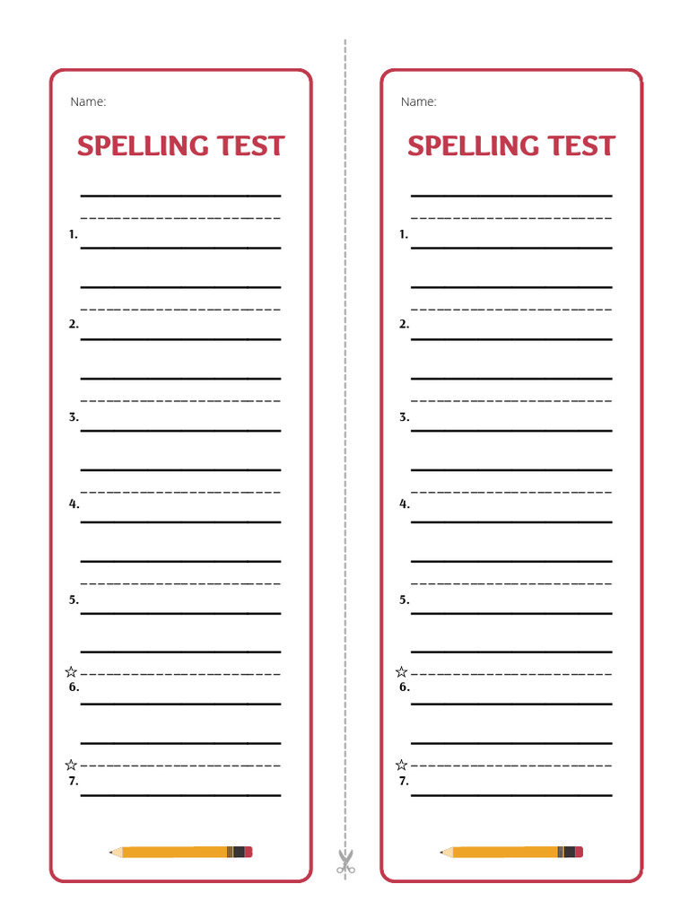 Spelling Tests | PDF