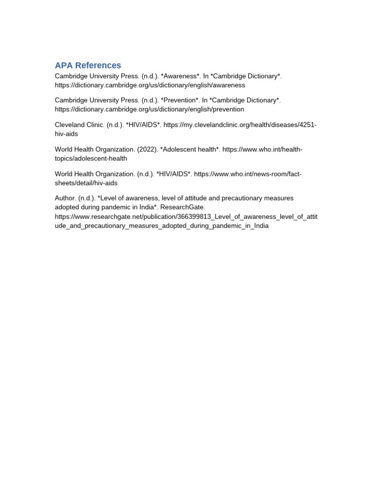 APA References | PDF