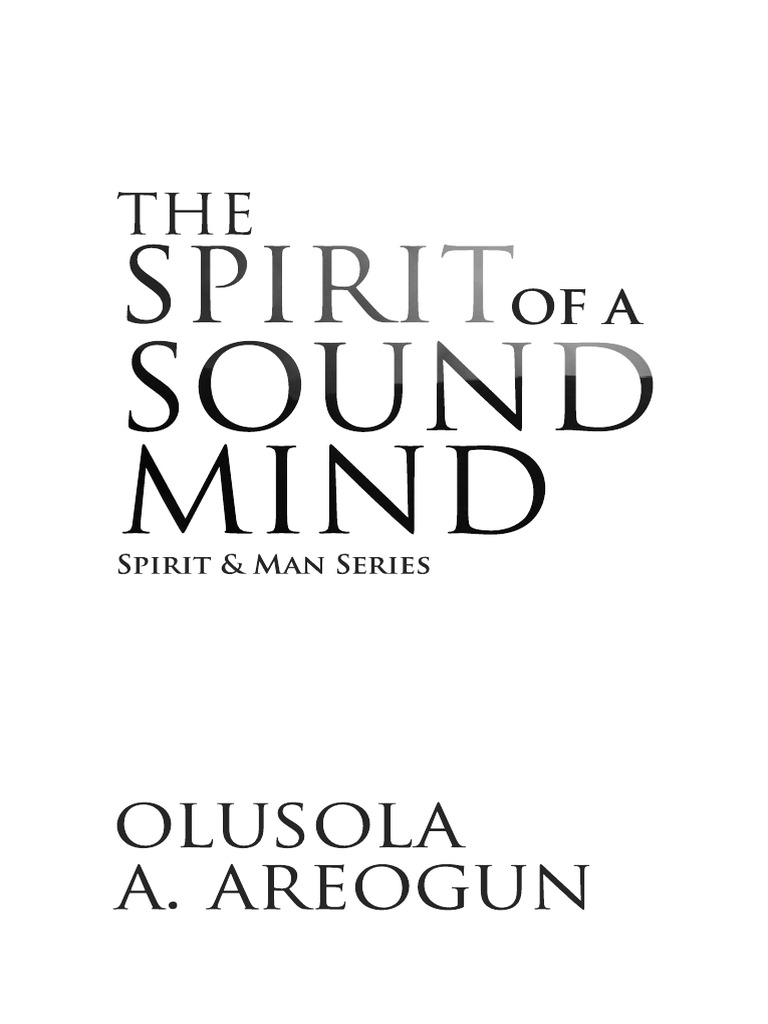 The Spirit of A Sound Mind - Alh | PDF | Satan | Demons