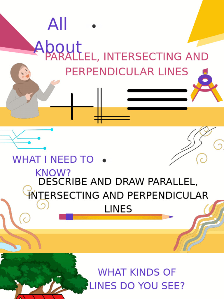 Parallel, Intersecting and Perpendicular Lines | PDF | Polygon | Rectangle