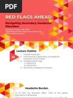 Red and Orange Flags For Secondary Headache (SNOOP 10) | PDF | Headache ...