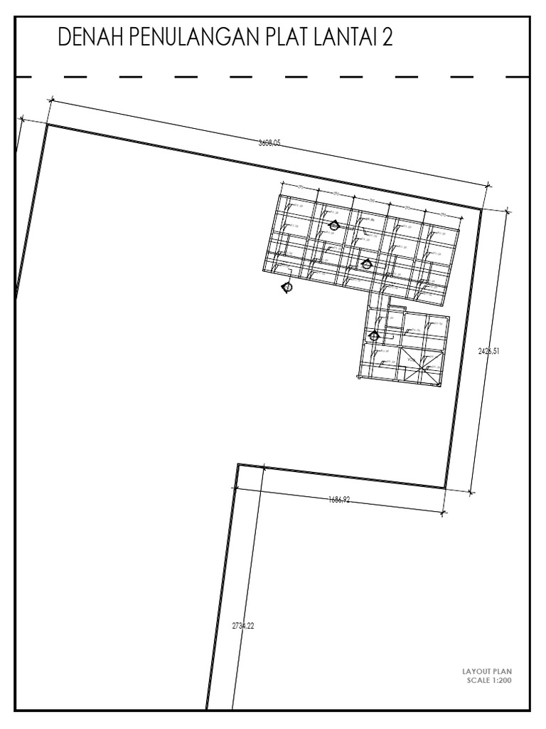 06.detail Penulangan Plat Lantai | PDF
