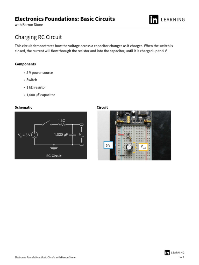Charging Behavior of RC Circuit | PDF
