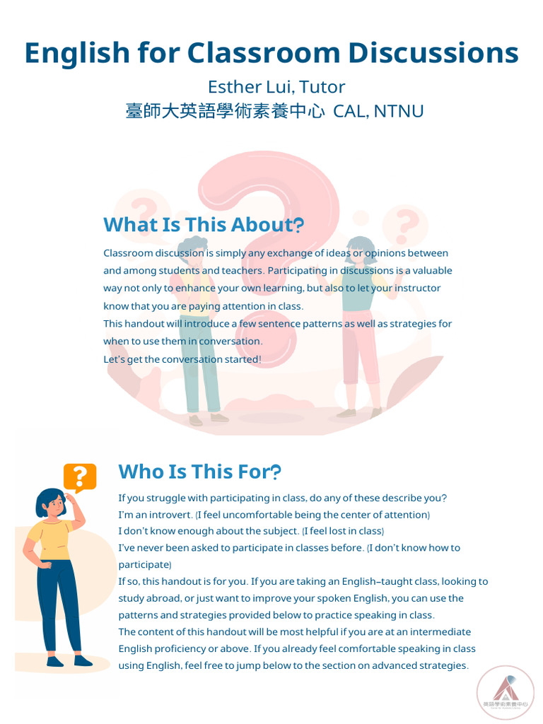 Strategies for Classroom Discussions | PDF | Learning | Communication