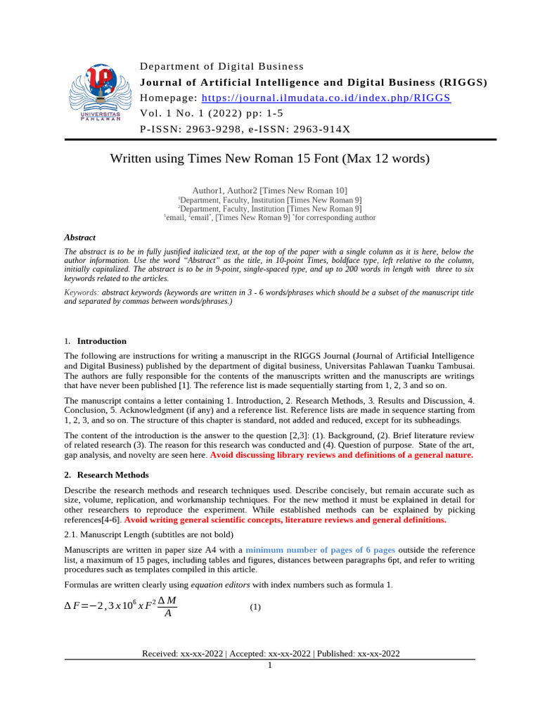 New Template RIGGS 3 | PDF | Typefaces | Page Layout