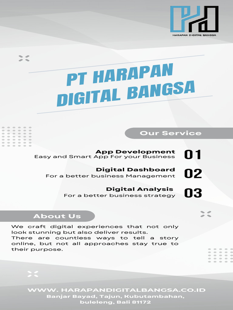 Banner PT Harapan Digital Bangsa | PDF
