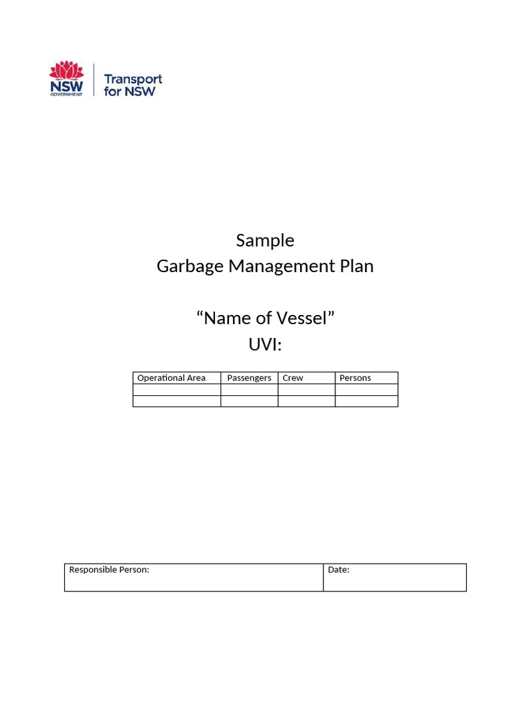 Sample Garbage Management Plan | PDF | Municipal Solid Waste | Waste