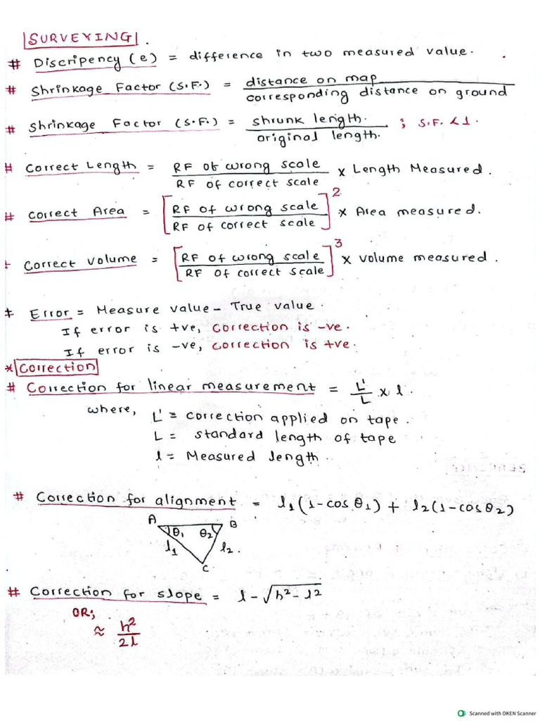 Formulas and Important Notes | PDF