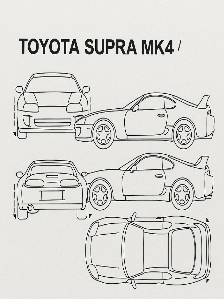 Toyota Supra mk4 Blueprint | PDF