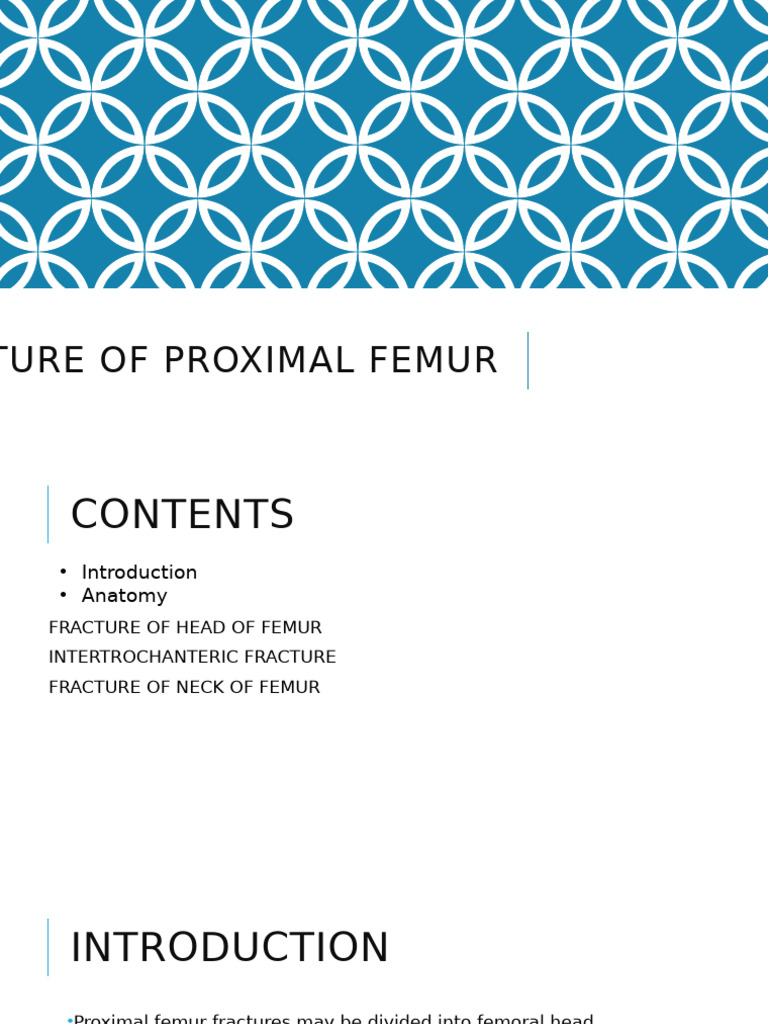 Proximal Femur Fracture Final. | PDF | Hip | Musculoskeletal System
